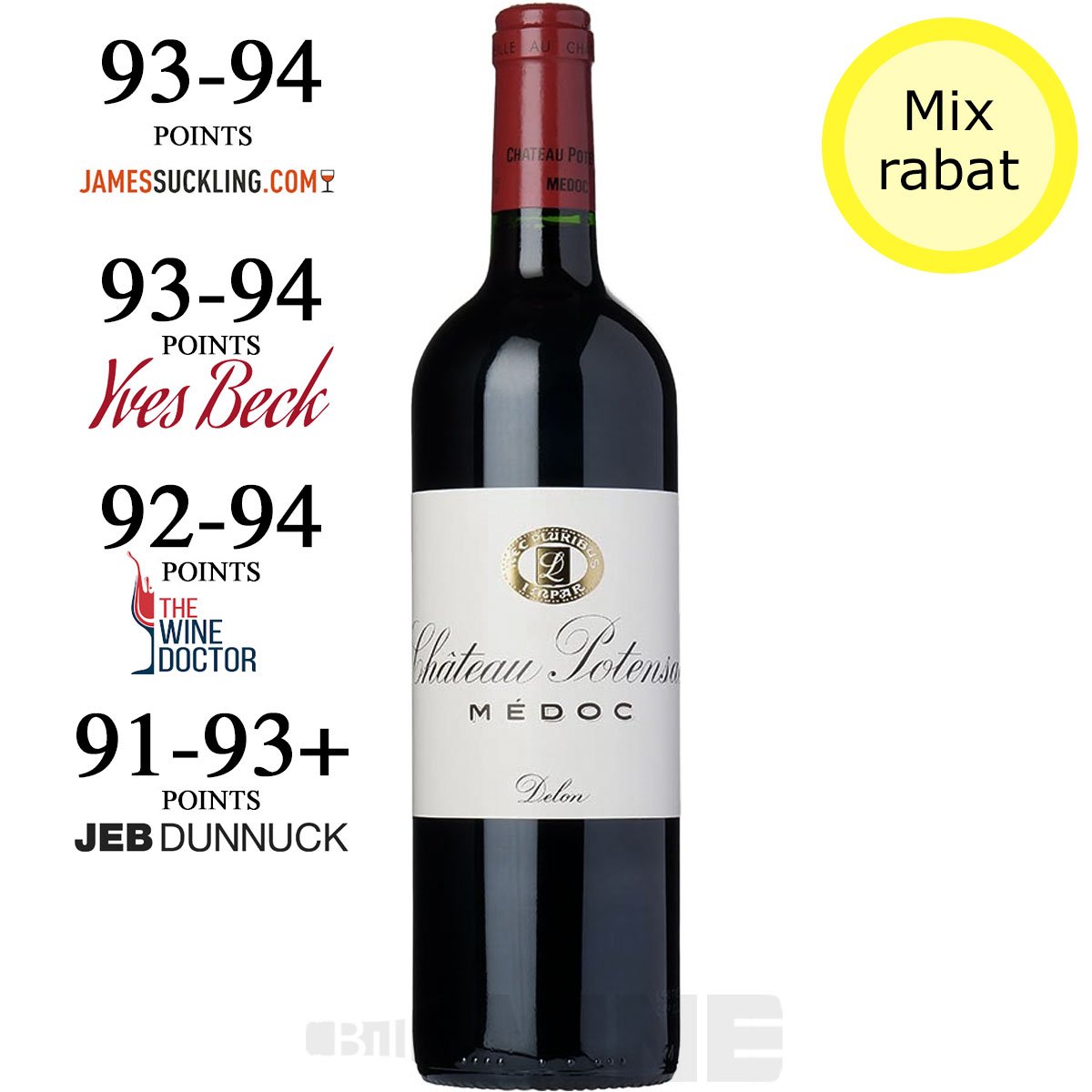 Château Potensac Médoc 2018 - Rødvin - BilligVine.dk